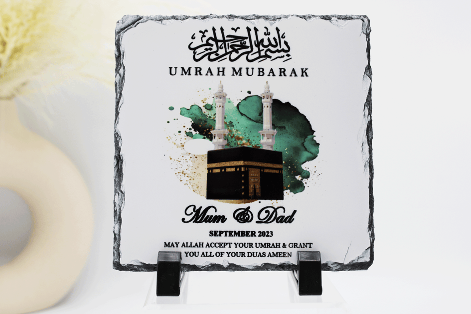 Personalised Umrah Mubarak Gift Set – Rahman Artistry