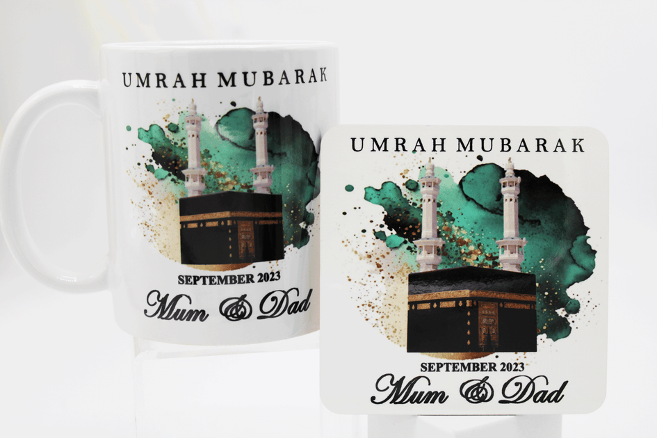 Personalised Umrah Mubarak Gift Set – Rahman Artistry